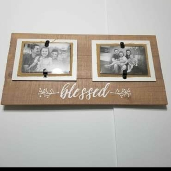 Accents | Rustic Farmhouse Wood Wall Decor And Picture Frame Wall Hook ...